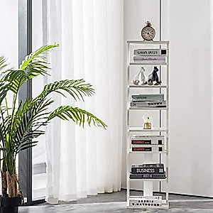 YOUDENOVA 7 Tiers Vertical Shoe Rack, Wooden Shoe Storage Stand, Space Saving Vertical Shoe Organizer, Entryway Shoes Tower, Modern Shoe Rack Organizer