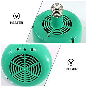 YARDWE Turtle Heat Lamp Chicken Heater Light Pets Heat Lamp Chicken Coop Heater Temperature Adjustable Brooder Lamps for Chicken Lizard Turtle Aquarium Snake Green Chicken Coop Pet Heater Led Bulb