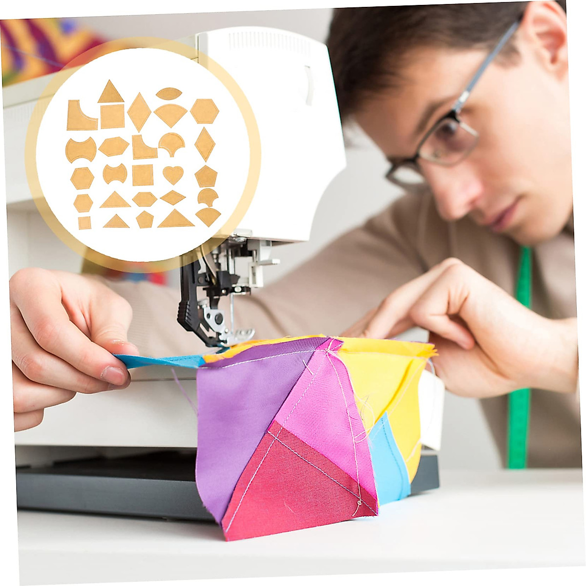 KONTONTY Patchwork Crafting Molds 27 Sets of Acrylic Quilting Templates Sewing and Craft Templates for Quilting