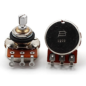 Bourns Guitar & Amp Potentiometer, 500K Audio, Knurled Split Shaft