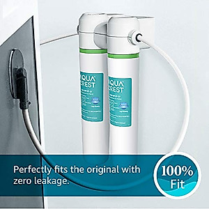 AQUACREST FQK2J Under Sink Water Filter, Replacement for GE FQK2J, FQK1K, 1320 Gallons Dual Flow Drinking Water Replacement Filters (2 Count)
