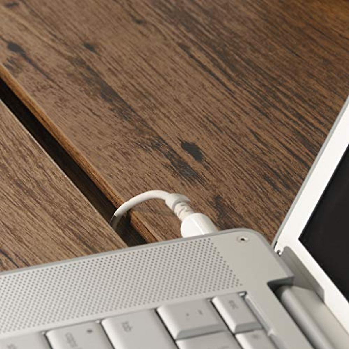 Sauder Boone Mountain Counter Height Dining Table, L: 25.59" x W: 55.12" x H: 35.39", Vintage Oak Finish