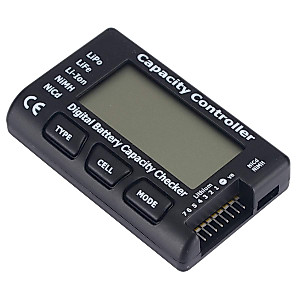 HiLetgo LiPo Life Li-Ion NiMH Nicd Cell Meter Digital Battery Capacity Meter Power Test CellMeter-7 Digital Battery Capacity Checker LiPo Life Li-ion NiMH Nicd