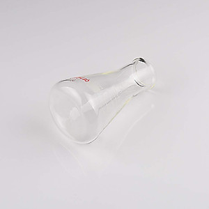 stonylab 1-Pack Glass 100 ml Heavy Wall Narrow Mouth Erlenmeyer Flasks with Heavy Duty Rim - (100ml Fits with StonyLab 5# Rubber Stopper)