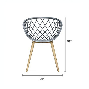 Jamesdar Kurv Set of 2 Chairs, Fashion Gray