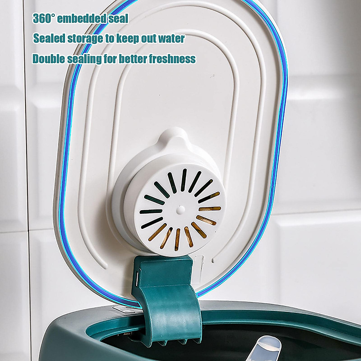 Household Thickened Rice Storage Container, Large Capacity Rice Storage Container, Rice Container, Rice Dispenser 25 pounds, Dry Food Storage containers, Suitable for Whole Grains, pet Food