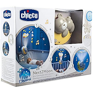 Chicco Next2Moon Projector Neutral cot, Beige