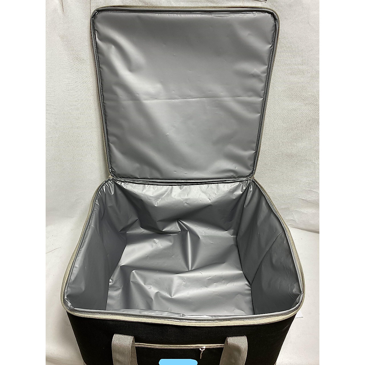 Home to Road Cater-Reusable Grocery Bags with Zippered Top-Large Insulated Hot Cold Food Delivery Bag with Drink Holder- Leak Proof Heavy Duty Groceries Cater Delivery Lunch Shopping Professional