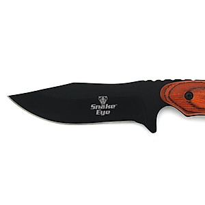 Snake Eye Tactical Full Tang Skinner Fixed Blade Knife Blade 8.5" Overall Pakka Wood Razor Sharp Hunting Fishing Camping Outdoors
