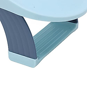 Pssopp Shoe Slots Organizer Shoe Stacker Storage Space Saver 3 Levels Adjustable Double Deck Shoe Rack Holder for Closet Organization(Blue)