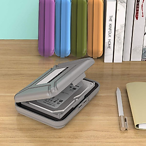 ORICO Hard Drive Case for 3.5 Inch HDD/SSD 5 Packs Portable Hard Drive Carrying Protective Storage Box Anti-Static and Shockproof -PHX5S