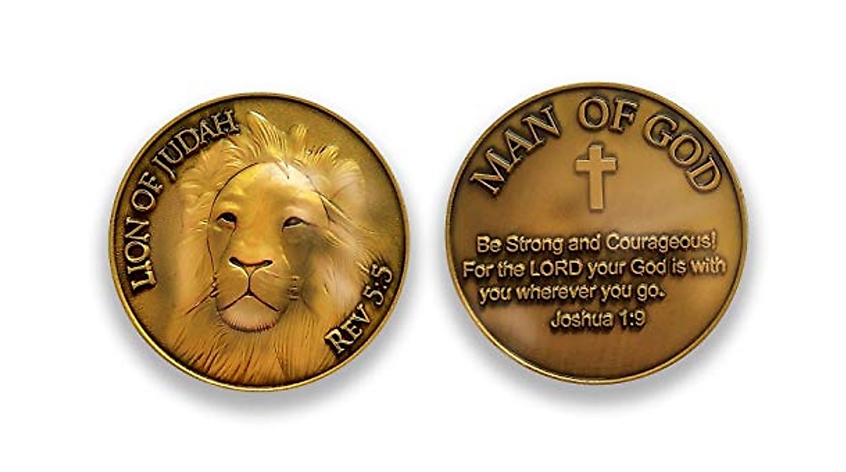 Logos Trading Post Antique Gold Plated Christian Challenge Coins ...