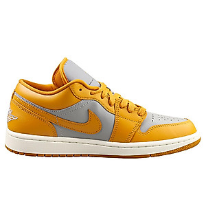 Nike Women's Air Jordan 1 Low UNC Basketball Shoe, Cement Grey/Chutney-sail, 7.5