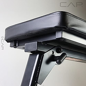 CAP Barbell Strength Premium Foldable Flat Bench, Black (FMIS-CS103F)