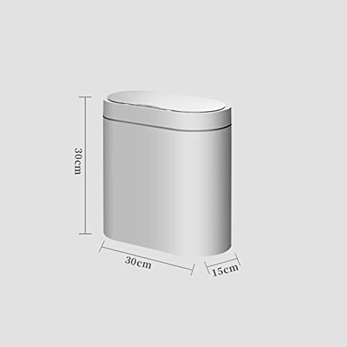 ALUKAP Small Garbage Can Smart Sensor Trash Can Automatic Household Electronic Trash Can Kitchen Trash Bin Toilet Waterproof Narrow Seam Sensor Bin