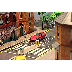 The CityBuilder Roads & PAVEMENTS Cardboard Model Layout Kit - O Scale Model Railroad Accessories