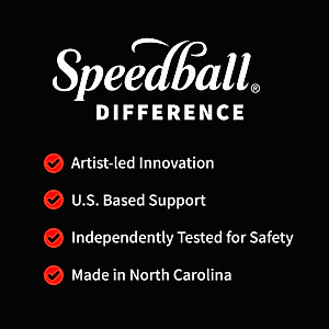 Speedball Fabric Screen Printing Ink Starter Set, 6-Colors, 4-Ounce for T-Shirt and Silkscreen Printmaking