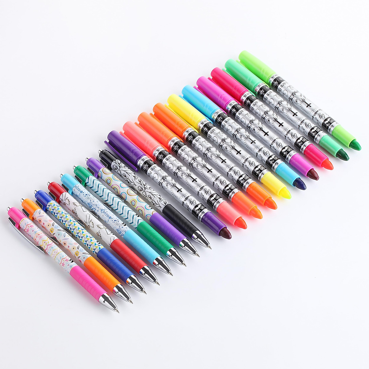 Mr. Pen- Bible Journaling Kit, 18 Pack (10 Bible Gel Highlighter, 8 Bible Pens), Bible Highlighters and Pens No Bleed, Gel Highlighters, Bible Pens, Bible Pens and Highlighters No Bleed, Gifts, Gift