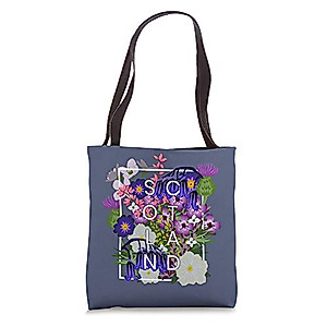 Flowers of Scotland Word Art - Scottish Pride Tote Bag