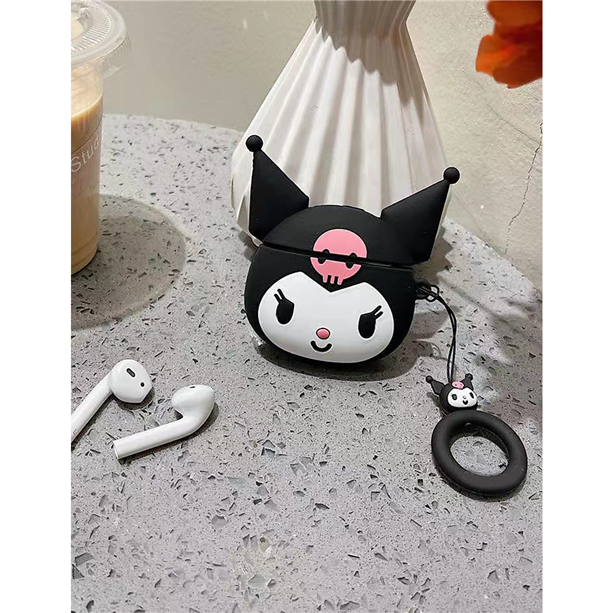 Cartoon Case Compatible with Apple AirPods Pro Anime, Fun Cute Kawaii Protective Case Anti-Fall Headphone Case for Airpod Pro Case Cover (AirPods Pro, BlackMonster)