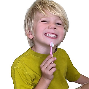 Stesa Kids Toothbrush - 8 Pack - Ultra Soft Bristles, BPA Free, Dust Covers Included - Boys and Girls Toddler Toothbrush - Age 3+