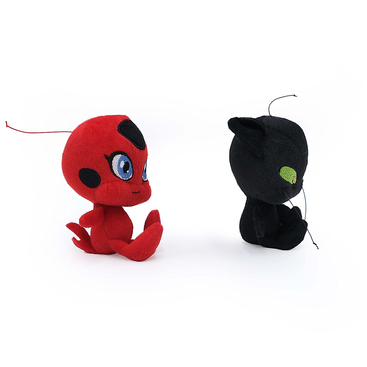 ZippyPaws Miraculous Kwamis Plush Toy Duo for Dogs, Stuffed Chew Toy with Squeaker, 2-Pack