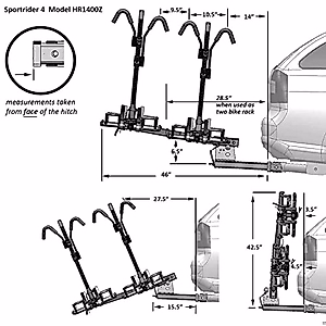 Hollywood Racks HR1400 Sport Rider SE 4-Bike Platform Style Hitch Mount Rack (2-Inch Receiver)