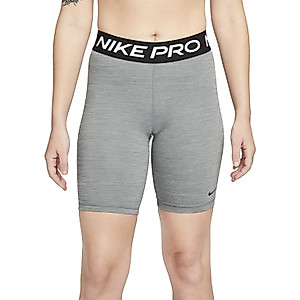 Nike Women's Pro 365 8" Compression Shorts (as1, Alpha, s, Regular, Regular, Smoke Grey/Heather)