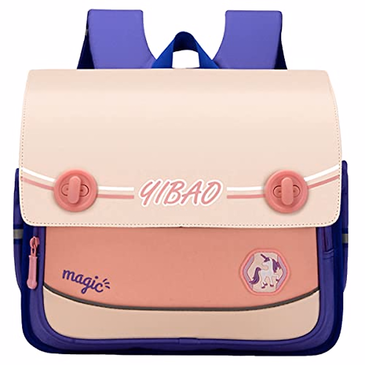 KEBI Japanese Backpackcute Backpacks for Girls，Kids Backpack for Girls School Backpack for 7 to 12 years Schoolbag(Apricot Pink Cute Horse)