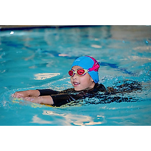 FINIS DragonFly Goggles - Kids Swim Goggles for Ages 4-12 with UV Protection, Buoyant Neoprene Strap, and Durable Lenses - PVC- and Latex-Free - Scales
