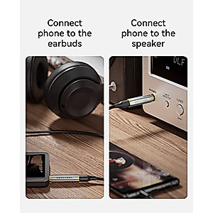 Vention 3.5mm Female to 2.5mm Male Audio Adapter Converter Premium Quality Headphone Earphone Headset 2.5mm to 3.5mm 3 Ring Jack Stereo or Mono 2 Pack