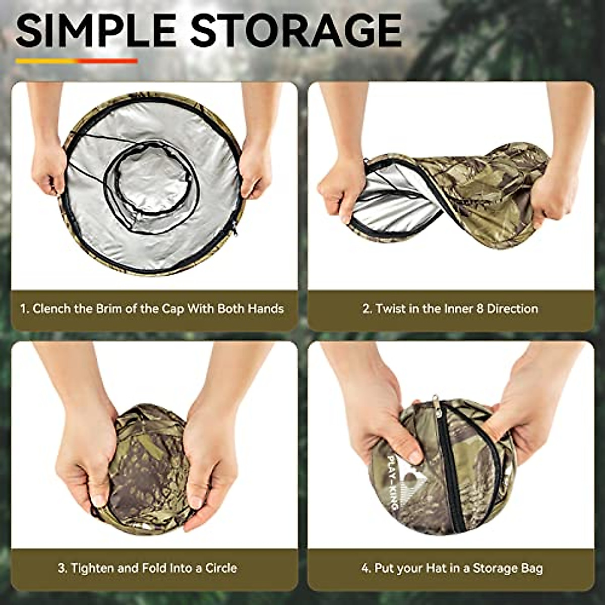 Head Net Hat Beekeeping Beekeeper Bee Veil Hat Bucket Hat with Hidden Net Mask Hunting Netting Hat Detachable Mesh Hood Cap Halloween Costume for Men Women Safari Hat Outdoor Hiking Fishing Gardening