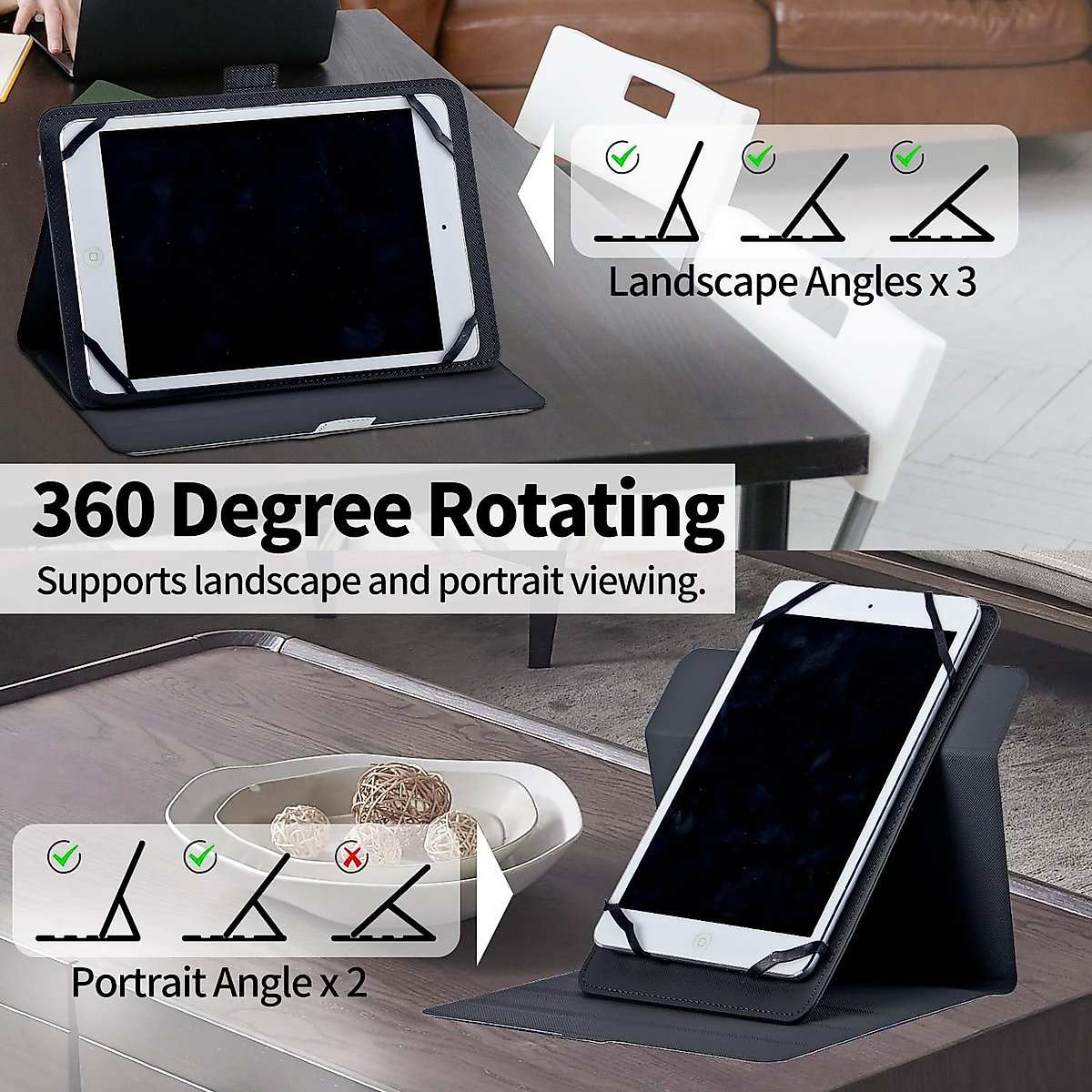 Case for TCL Tab 10 5G 10.1" Tablet (Model: 9183W) 2022 Release/for TCL TAB 10s 10.1"（2021,360 Degree Rotating Stand and Magnetic Closure Case for TCL TAB10 5G/TCL TAB 10s,Cute Forest Mushroom