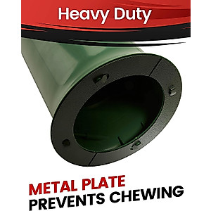 iPrimio 18" Squirrel Baffle - Easy Install Pole Wrap Around Baffle: Protect Hanging Bird Feeders, Squirrel Baffles for Bird Feeders, No Tool Install, Durable Weather Resistant, for Bird Feeder Poles