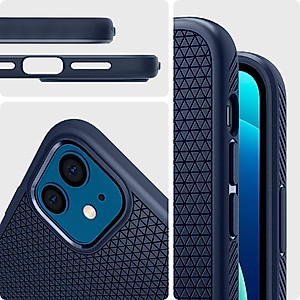 Spigen Liquid Air Armor Designed for iPhone 12 Mini Case (2020) - Navy Blue