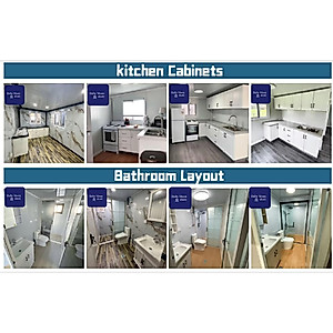 40ft House with Luxury Design, with 2 Bedroom, 1 Living Room, 1 Full Equiped Bathroom and Kitchen,Prefabricated Container House for Adults Living, Foldable Mobile Home Easy Setup & Move.