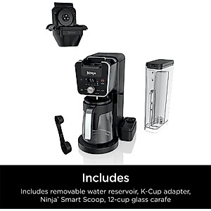 Ninja CFP201 DualBrew 12-Cup Drip, Single-Serve Coffee Maker (Renewed) Bundle with 3 YR CPS Enhanced Protection Pack