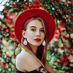 Zokola Baseball Faux Leather Earrings, Abstract Sport Baseball Texture Cute Pendants Earrings Teardrop Dangle Leather Earrings Holiday Earrings Making Supplies