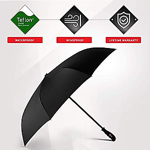 Repel Umbrella Inverted Umbrella for Rain - Windproof Reverse Umbrella w/ 8 Fiberglass Reinforced Ribs - Easy Open/Close Upside Down Umbrella - Large Inside Out Umbrella for Rain and UV Protection