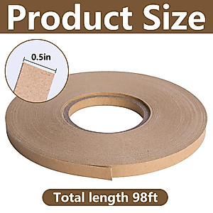 moonoom 33 Yards x 1/2 Inch Upholstery Tack Strip, Longer Upholstery Cardboard Tacking Strip, Hard Upholstery Sofa Making Strips for Furniture Sofa Chair and Couch Edges Repair