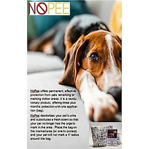 NOPEE Dog Marking Prevention - Indoor - Permanent - Effective Solution - Stops Dogs from Marking or Peeing -eliminates a Dog's urge to Mark - Put Bag Down and Your Problem is Solved! (Brown(Paws))