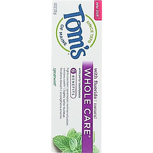 TOMS OF MAINE Spearmint Whole Care Toothpaste, 4 OZ