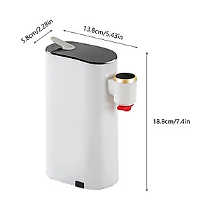 Instant Hot Water Dispenser, Baby Bottle Warmer Formula Dispenser, Mineral/Bottled Water Dispenser, 5 Temperatures Choices, 1200W Portable Water Warmer for Travel, Hotel (Single Machine)