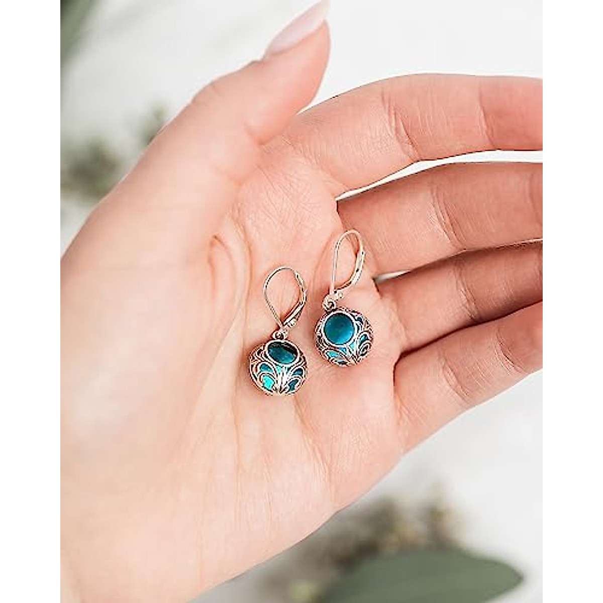 Handmade Recycled Vintage Mason Jar and Sterling Silver Vintage Lace Lever Back Earrings