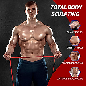 LEEKEY Resistance Bands, Exercise Bands Pull Up Assist Bands - Workout Bands Set - Mobility Band Powerlifting Bands for Men and Women Fitness Training, Physical Therapy,Home Workouts