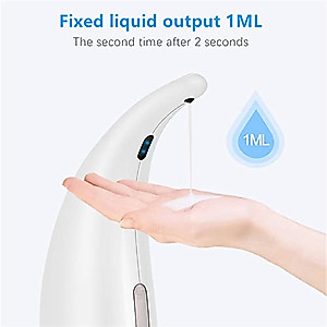 Soap Pump Dispenser Bathroom 300ML Soap Dispenser Automatic Liquid Soap Dispenser Infrared Smart Sensor Kitchen Touchless Foam Shampoo Dispensers Bottles Dispenser (Color : E)