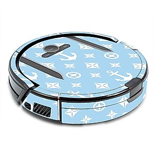 MightySkins Skin Compatible with Shark Ion Robot R85 Vacuum - Baby Blue Designer | Protective, Durable, and Unique Vinyl Decal wrap Cover | Easy to Apply, Remove, and Change Styles | Made in The USA