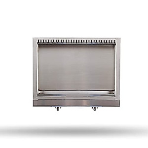 Coyote 30-in. Flat Top Grill, Built In 2-Burner Propane Gas Grill, 17,000 BTUs - C1FTG30LP