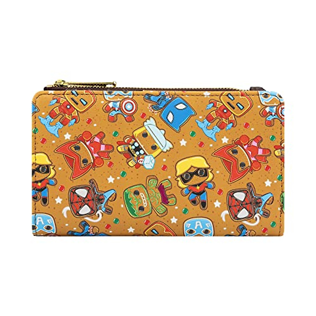 Loungefly Women's Marvel Gingerbread Wallet, Multicolor,MVWA0159