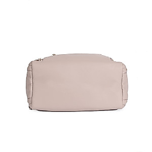 LULUPAK 6PCS Set Leather Diaper Bag Travel-friendly Organizer Backpack (Tan)